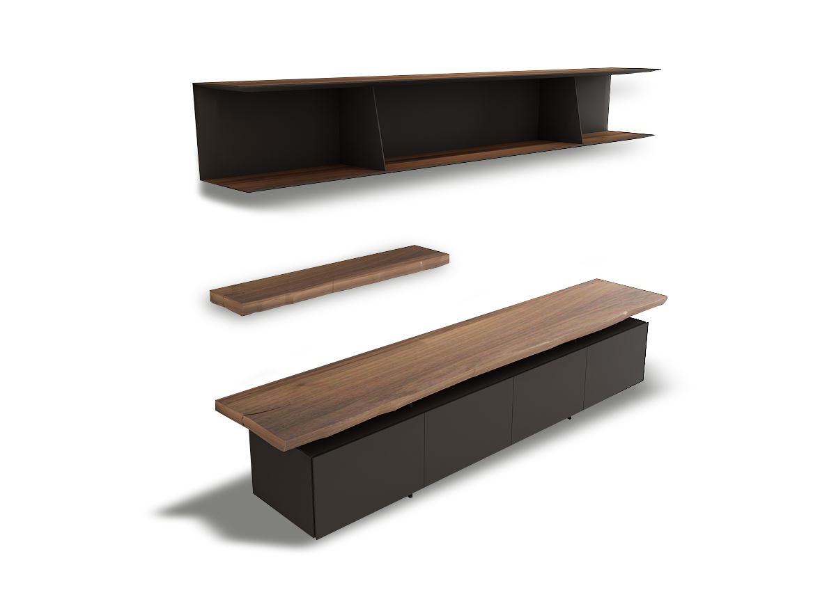 Timber Live Edge TV Unit |Modern Luxury Furniture Store in Paramus, NJ