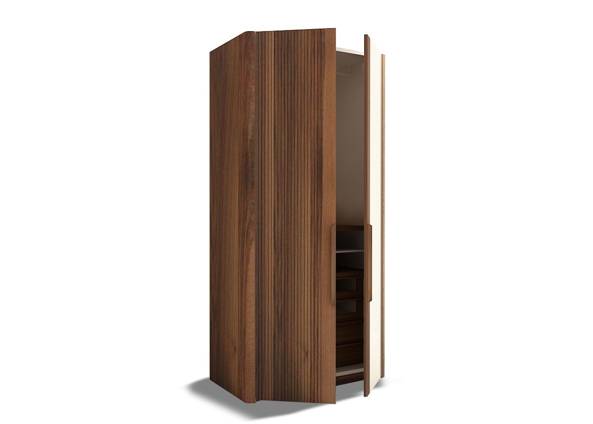 Round 2 Door Wardrobe |Modern Luxury Furniture Store in Paramus, NJ