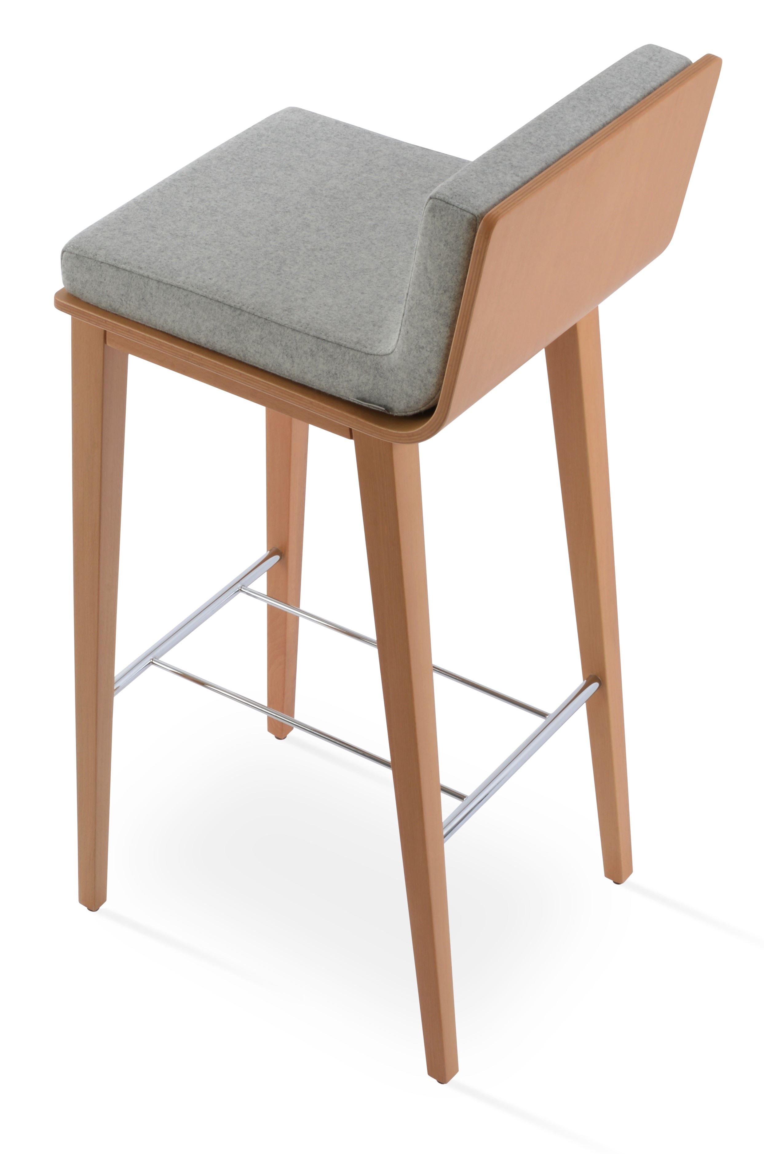 Dallas Corona Wood Bar Stool |Modern Luxury Furniture Store in Paramus, NJ