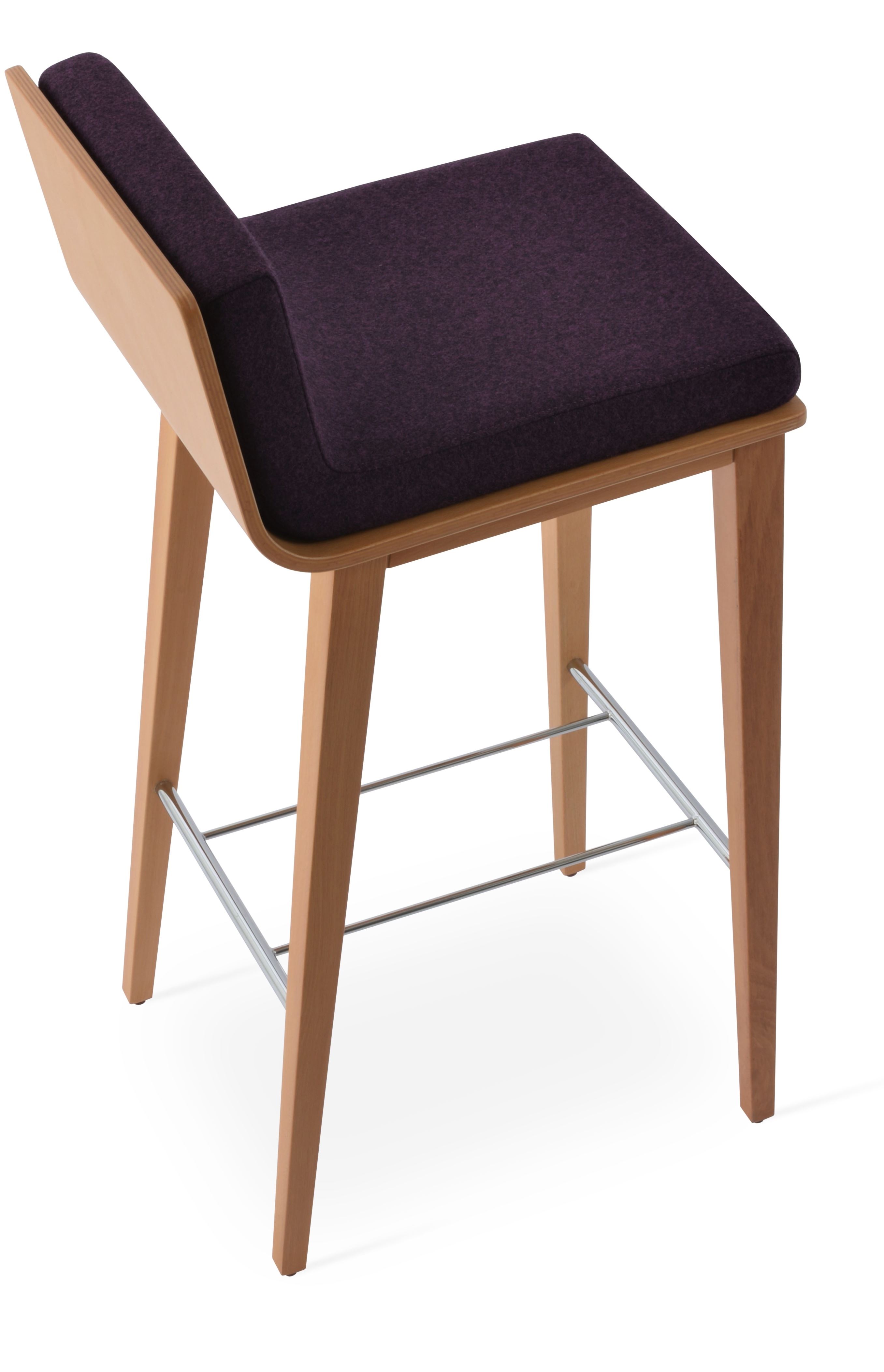 Dallas Corona Wood Bar Stool |Modern Luxury Furniture Store in Paramus, NJ