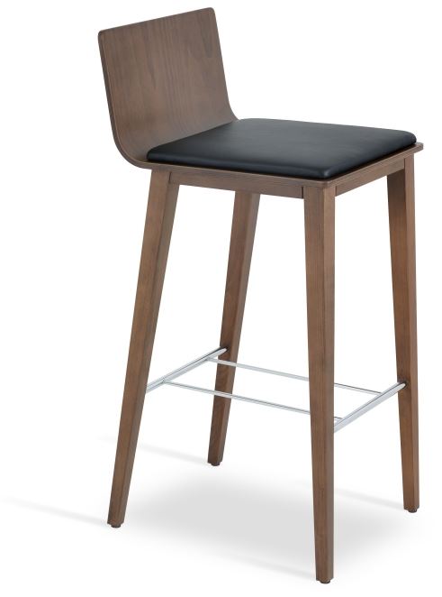 Corona Wood Bar Stool |Modern Luxury Furniture Store in Paramus, NJ