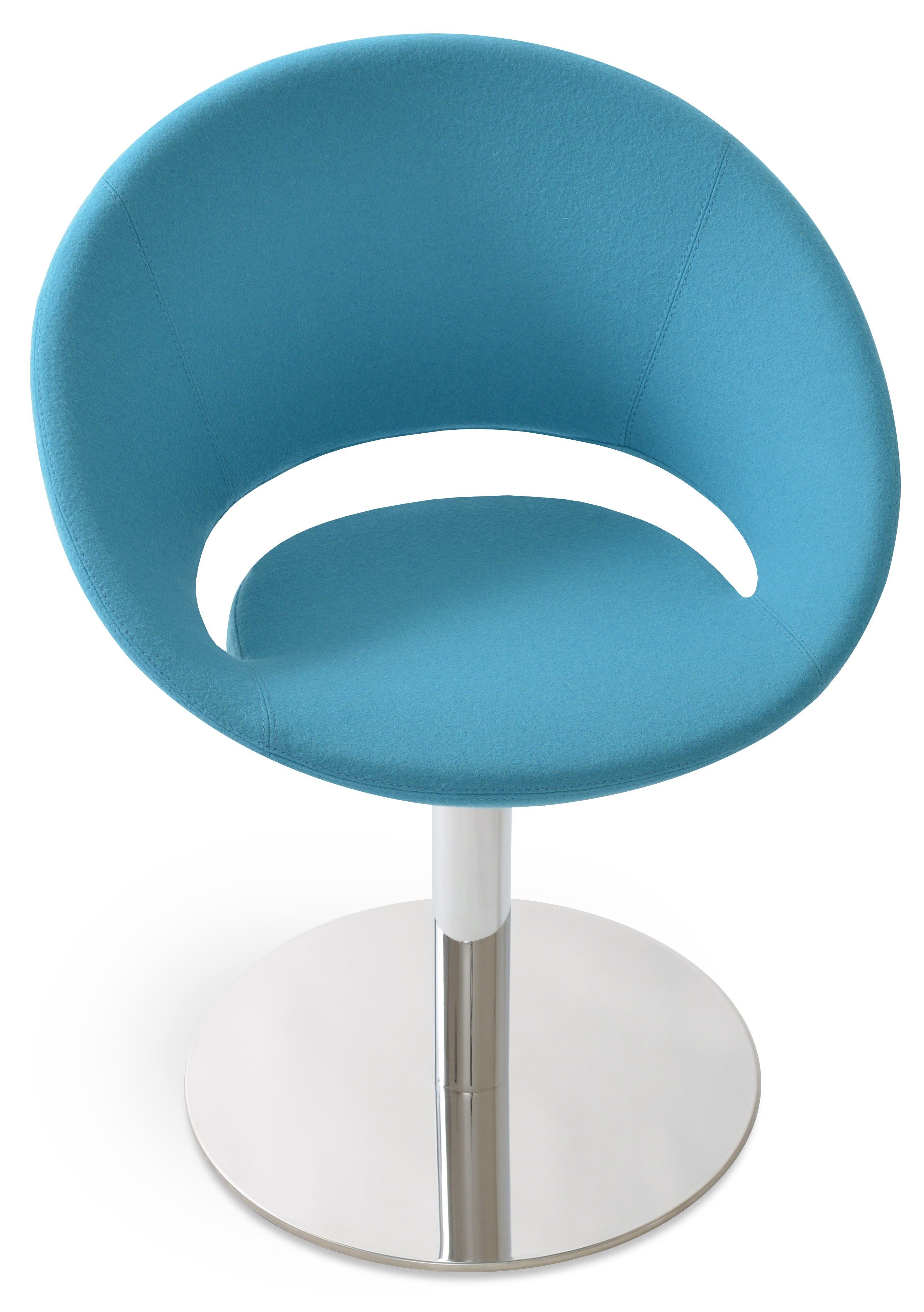 Crescent Round Swivel Dining Chair |Modern Luxury Furniture Store in ...