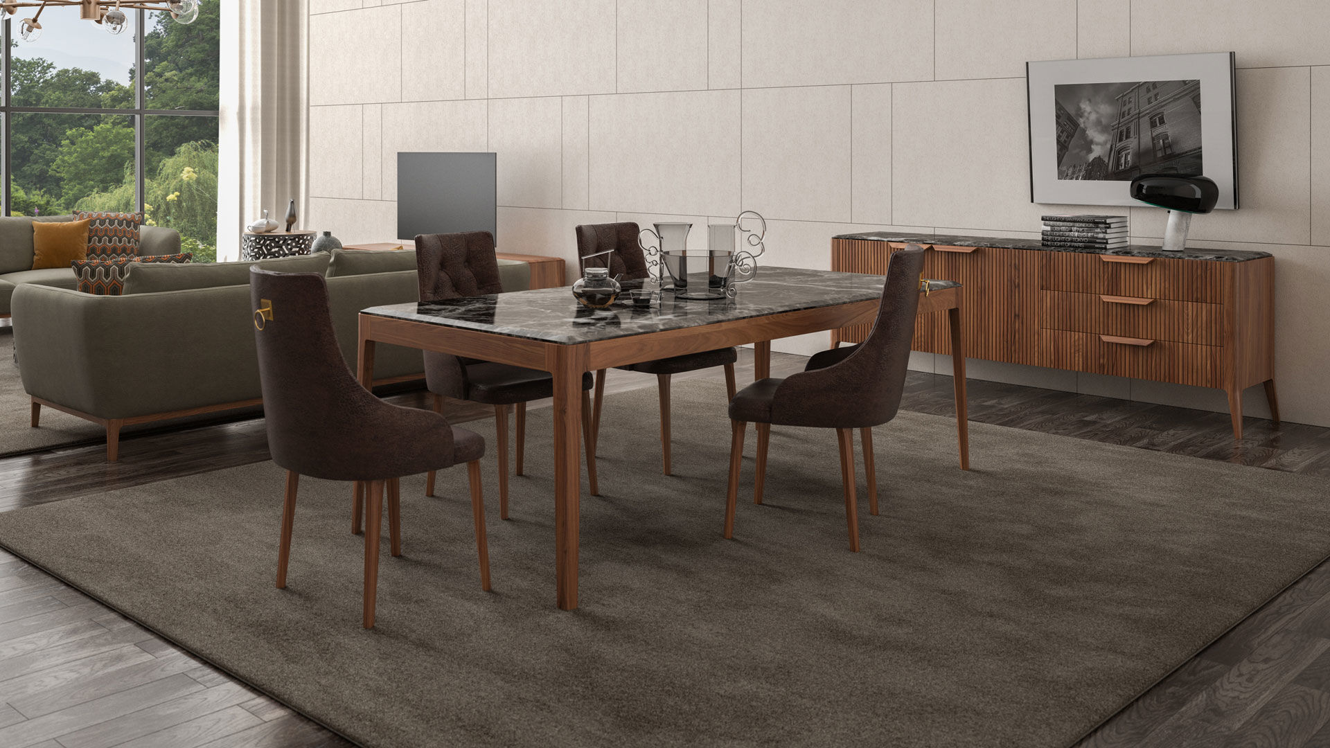 Round Sideboard |Modern Luxury Furniture Store in Paramus, NJ