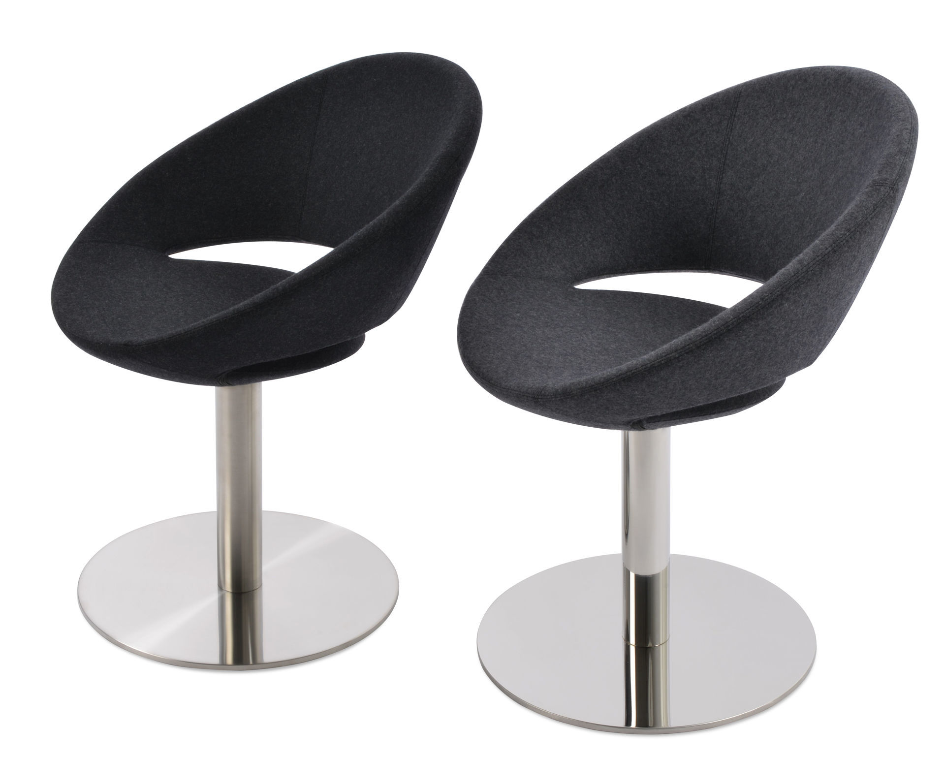 Crescent Round Swivel Dining Chair |Modern Luxury Furniture Store in ...