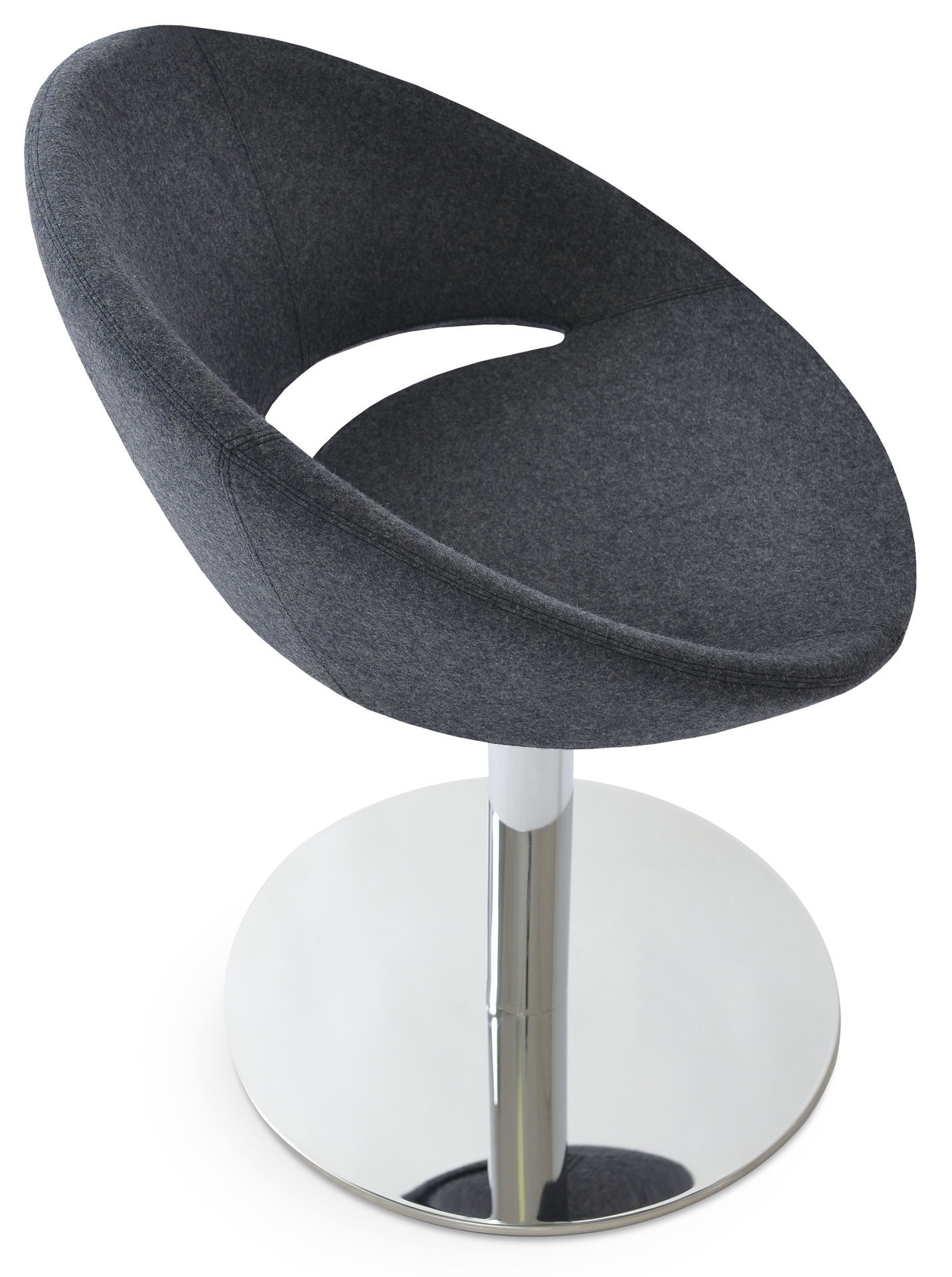 Crescent Round Swivel Dining Chair |Modern Luxury Furniture Store in ...