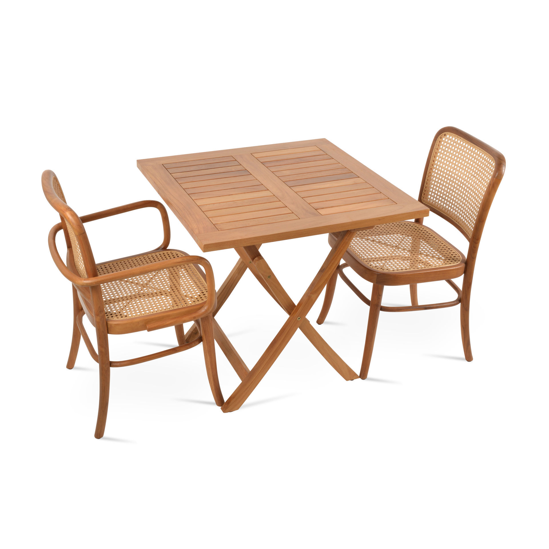 Pamela Teak Folding Square Dining Table |Modern Luxury Furniture Store ...