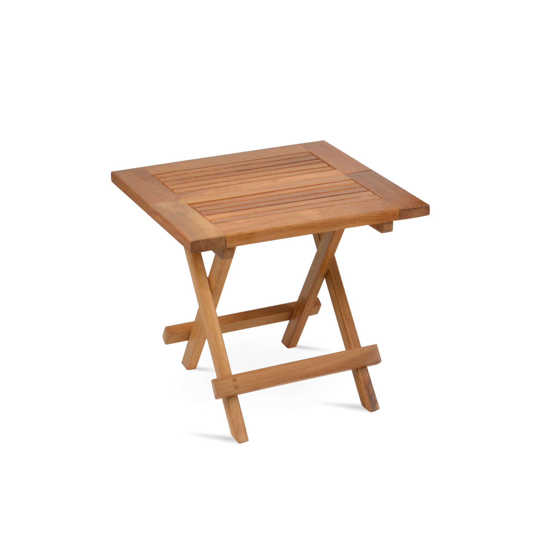 Paramount Teak Folding Square End Table |Modern Luxury Furniture Store ...