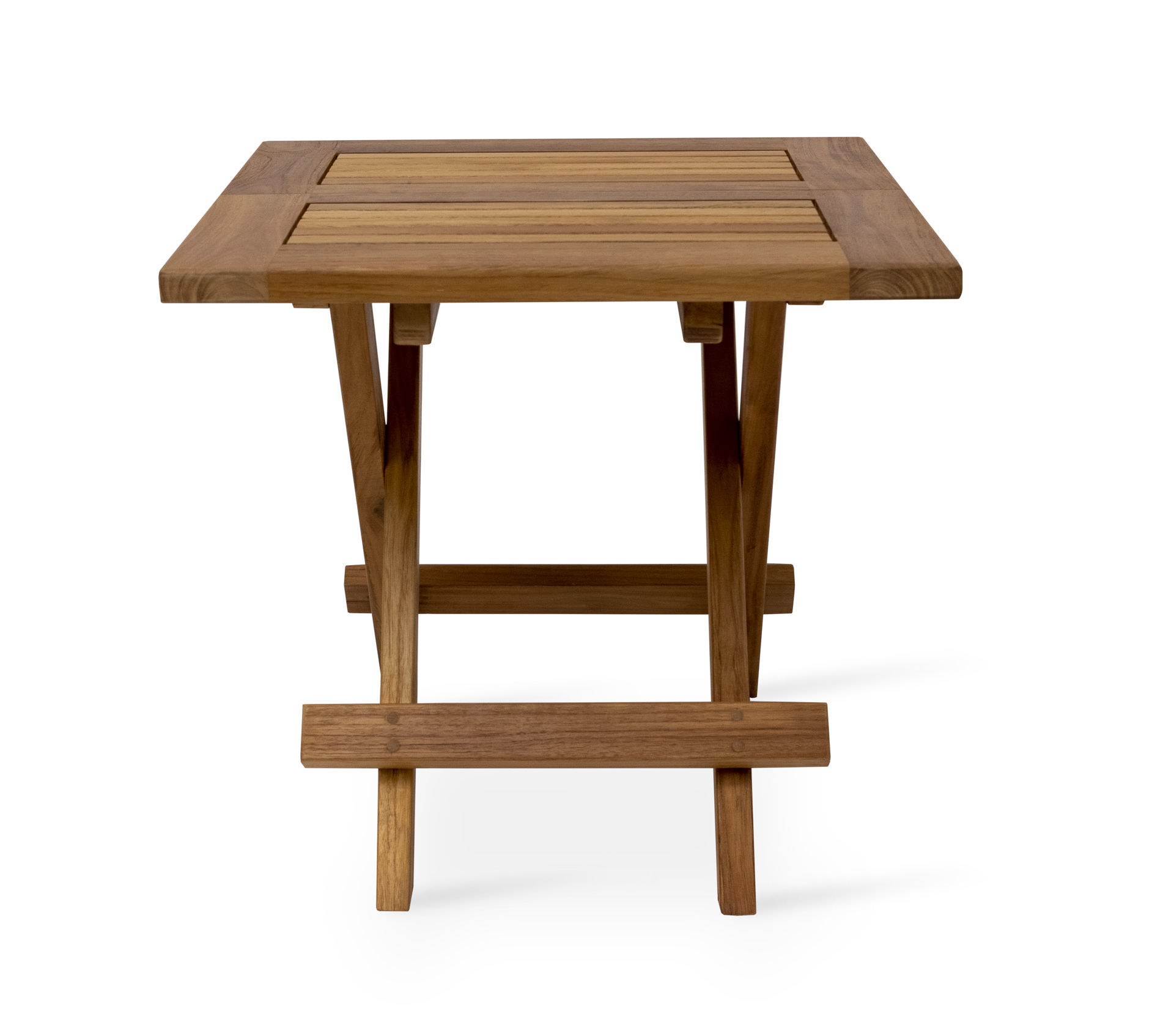 Paramount Teak Folding Square End Table |Modern Luxury Furniture Store ...