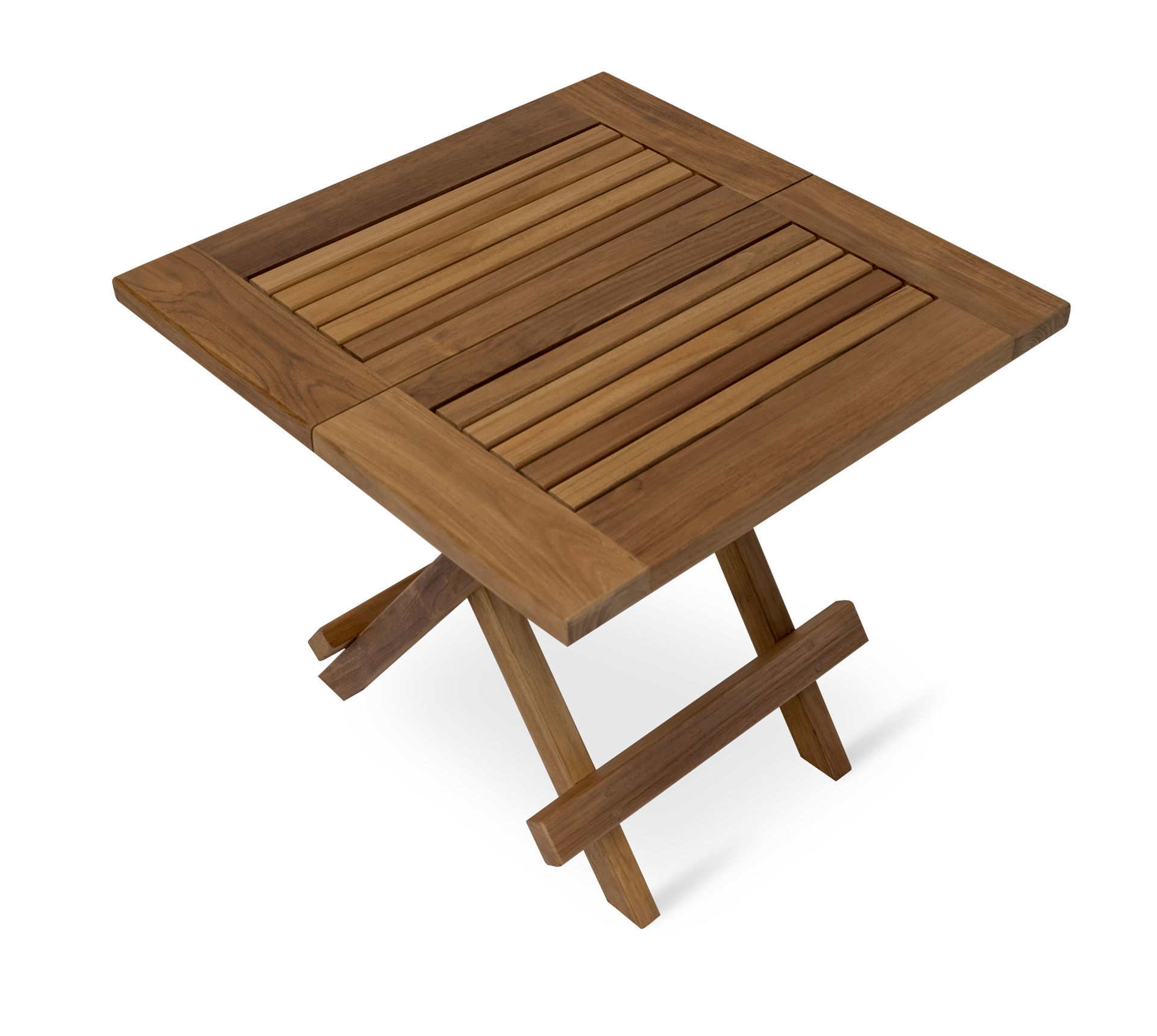 Paramount Teak Folding Square End Table |Modern Luxury Furniture Store ...