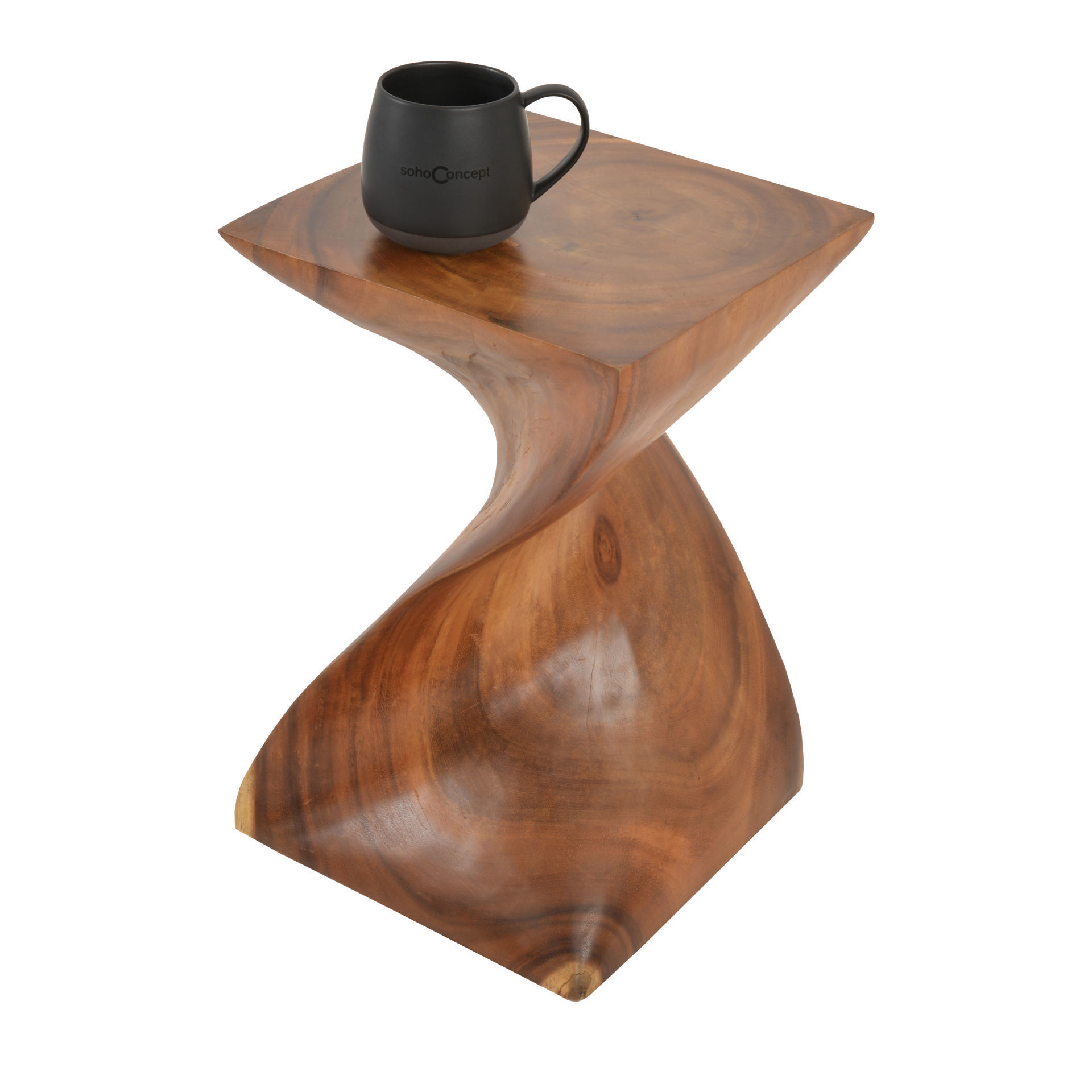Twist Teak Side Table |Modern Luxury Furniture Store in Paramus, NJ