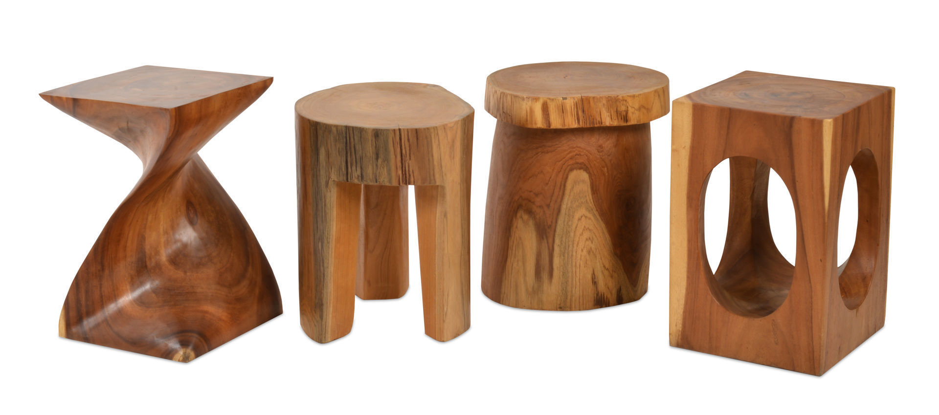 Twist Teak Side Table |Modern Luxury Furniture Store in Paramus, NJ