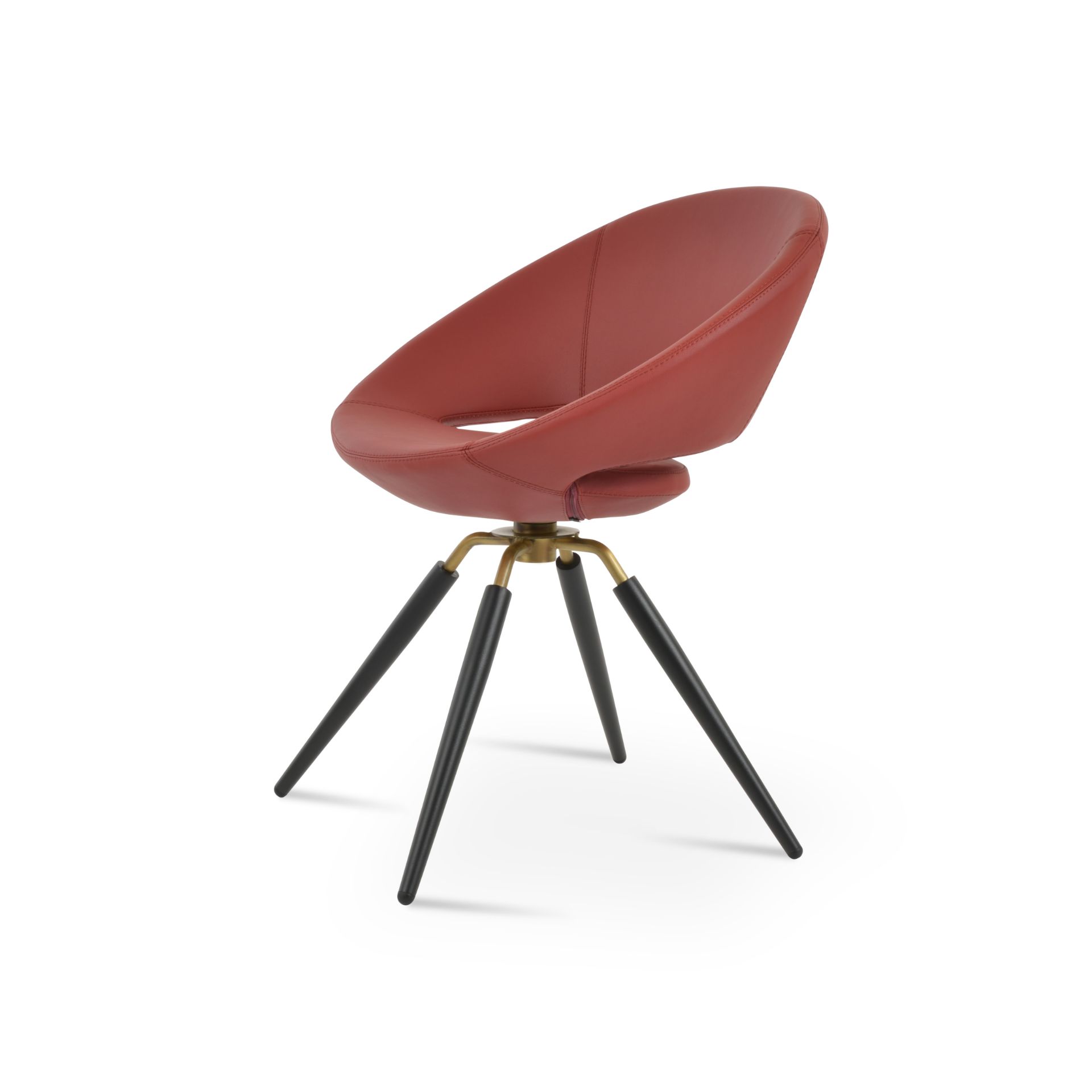 Crescent Carrot Swivel Dining Chair |Modern Luxury Furniture Store in ...