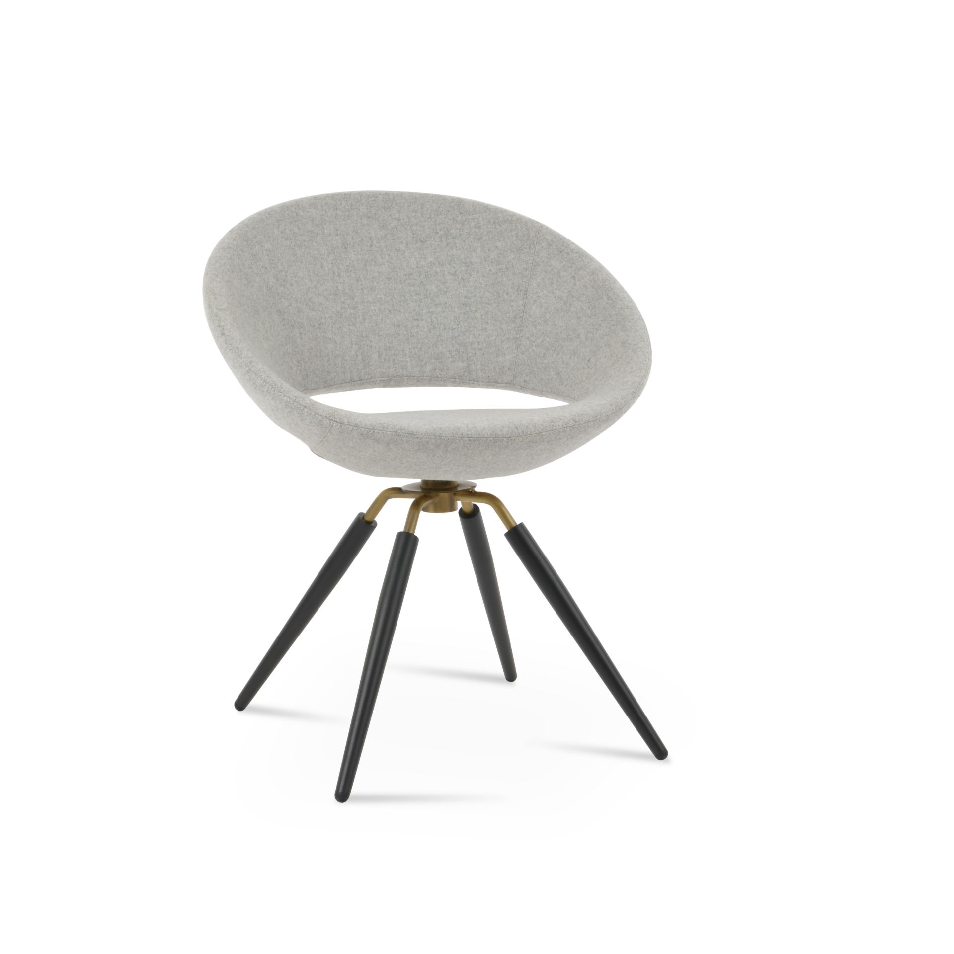 Crescent Carrot Swivel Dining Chair |Modern Luxury Furniture Store in ...
