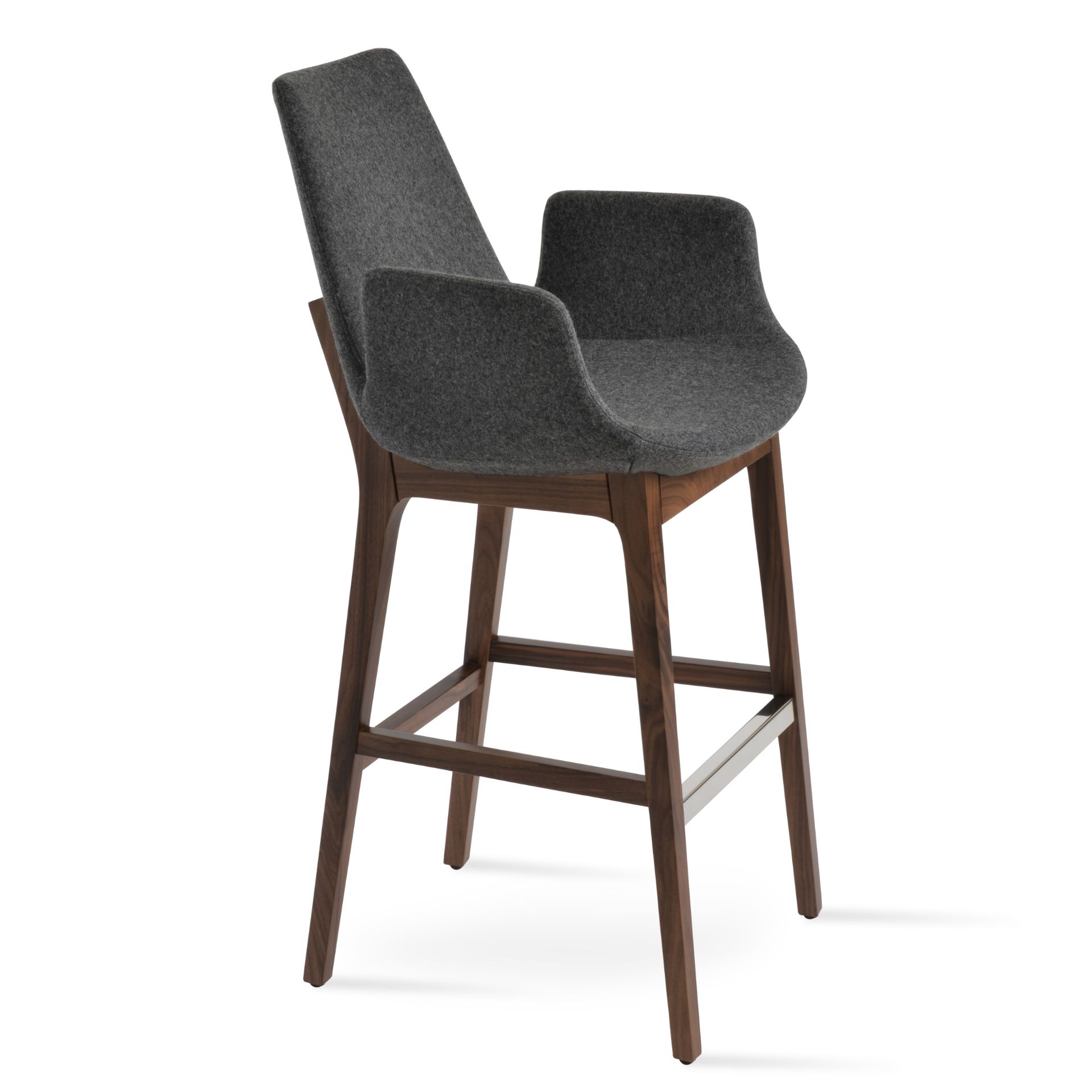 Eiffel Arm Wood Bar Stool |Modern Luxury Furniture Store in Paramus, NJ