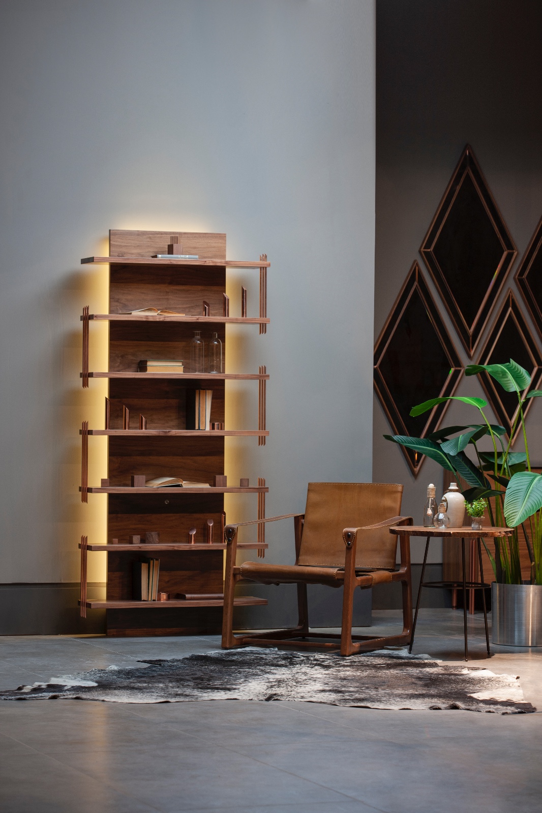 Lima LED Bookshelf |Modern Luxury Furniture Store in Paramus, NJ