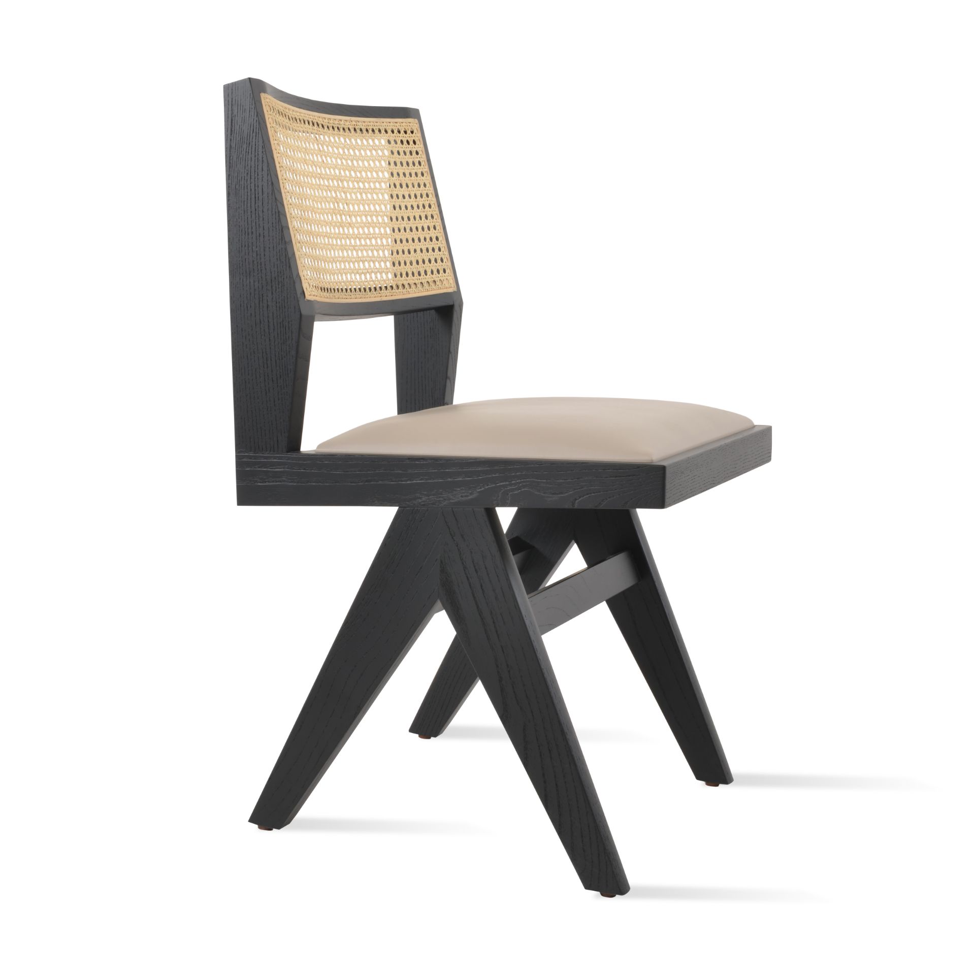 Pierre J Dining Chair Soft Seat & Back Natural Cane |Modern Luxury ...